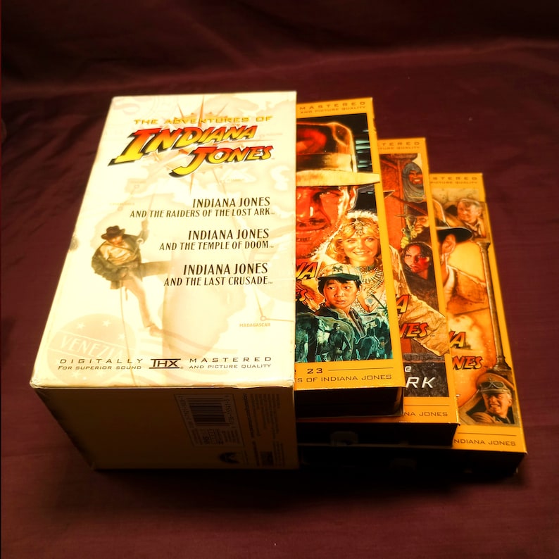 Vintage VHS Indiana Jones Box Set, Trilogía de Indiana Jones, Templo de ...