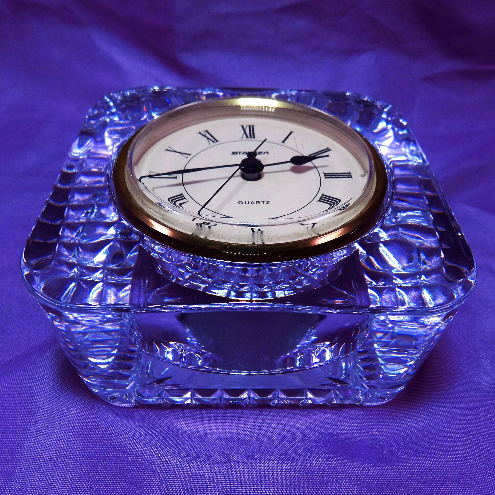 Vintage Staiger Quartz Clock Staiger Crystal Desk Clock West - Etsy