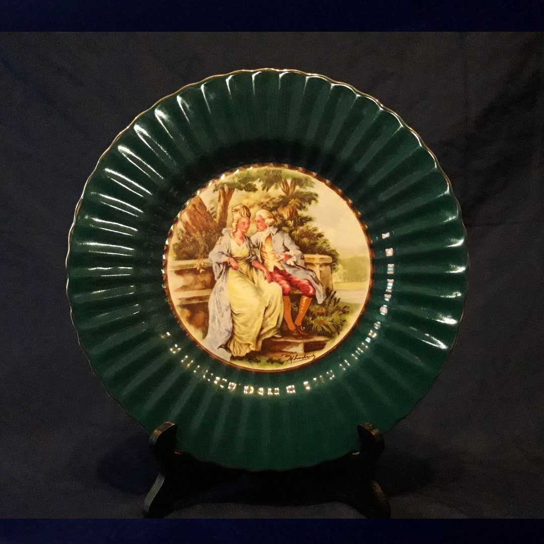 Vintage Wade Courting Couple Collector Plate Vintage Wade - Etsy