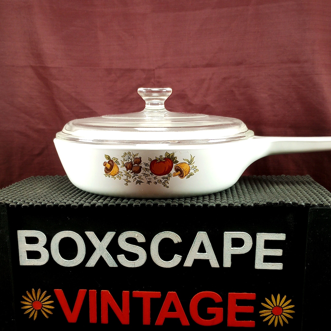 Vintage Corning Ware Spice of Life Skillet, Vintage Corning Ware Frying ...