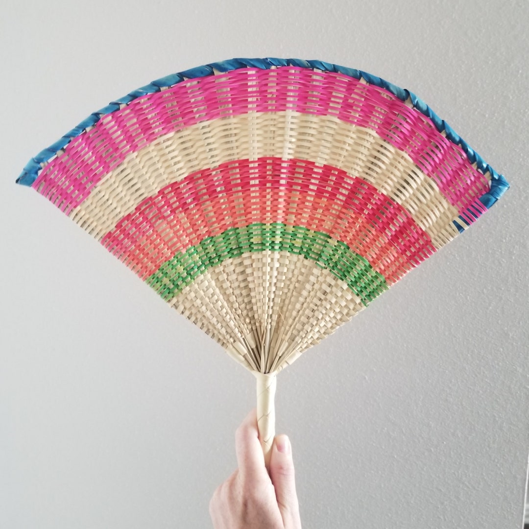 Colorful Vintage Fan - Etsy