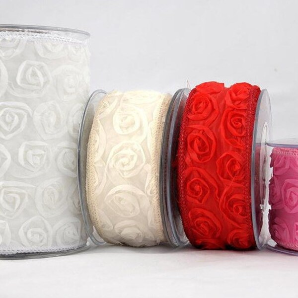 Satin Ribbon Roses - Etsy