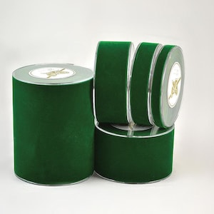 Velvet Christmas Ribbon, 4 Widths (1.5/2.3cm/4.3/6.7cm), Elegant Xmas ...