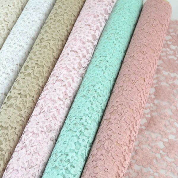 Daisy Lace Fabric - Etsy UK