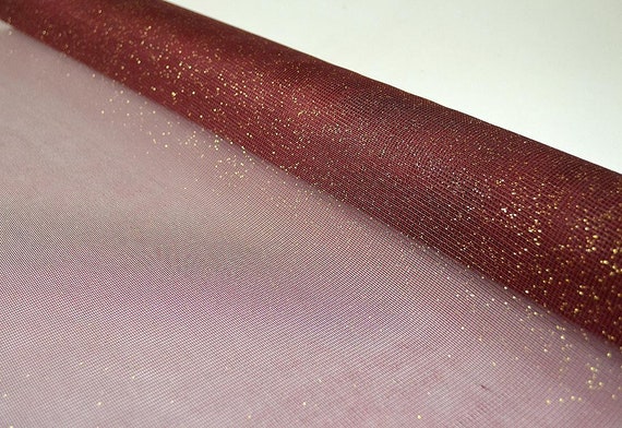 Thin Net Burgundy Fabric by the Yard Tulle Thin Fabric Minimal - Etsy
