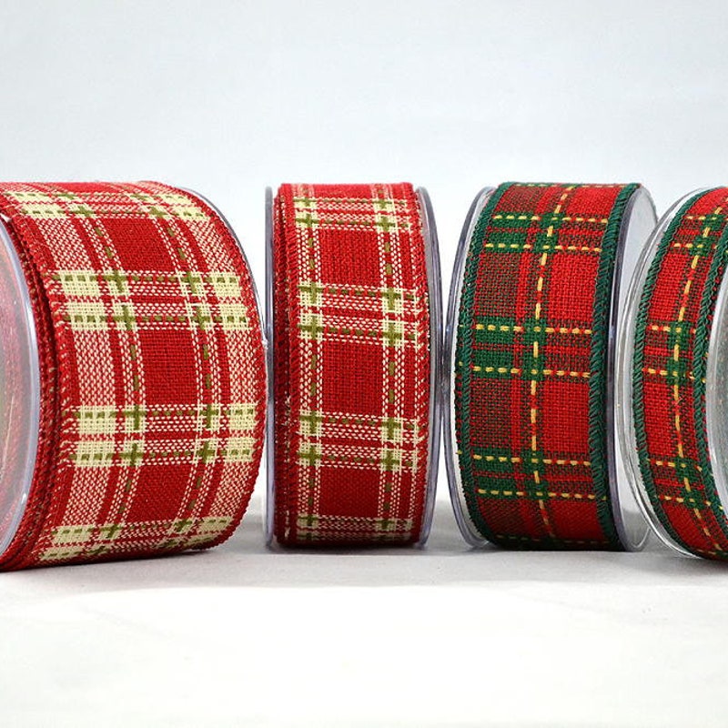 Christmas Tartan Ribbon - Etsy