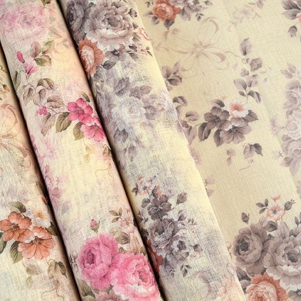 Peony Fabric by the Yard - Etsy