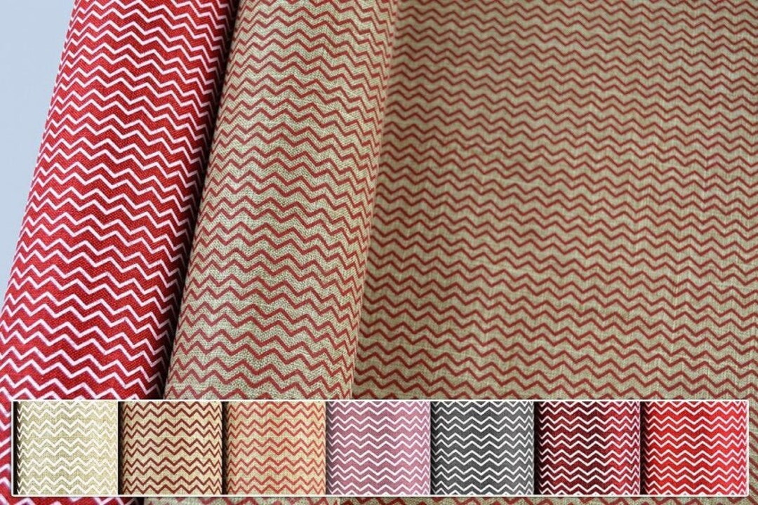 Chevron Fabric by the Yard Upholstery Fabric for Dining Room - Etsy