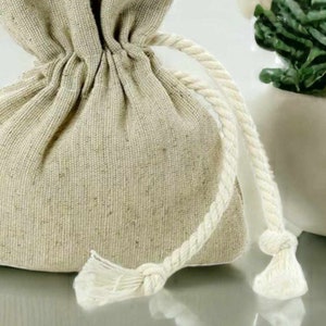 Drawstring Pouch Wedding Favor in Beige, Engagement Heart Favor With ...