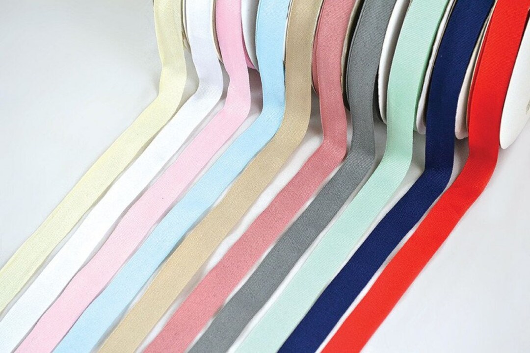Cotton Grosgrain Ribbon, Wedding Baptism Parties, 3 Widths, Colored ...