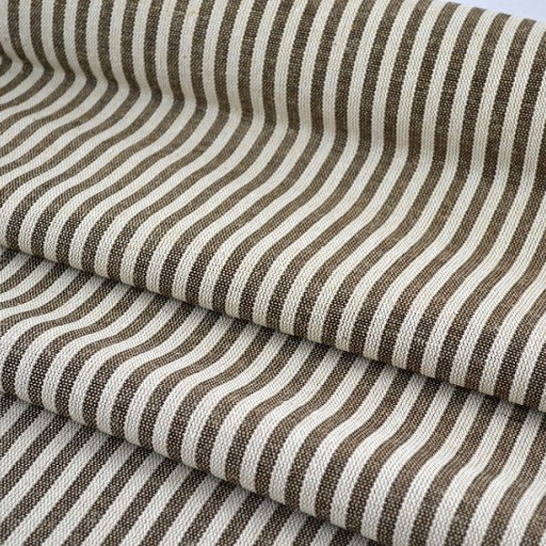 Brown Stripe Fabric - Etsy