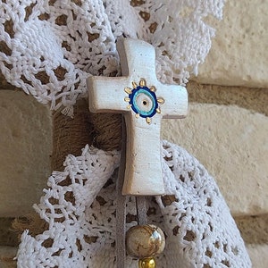 Handmade Greek Easter Candle With Ceramic Cross, Lambada, Πασχαλινή ...