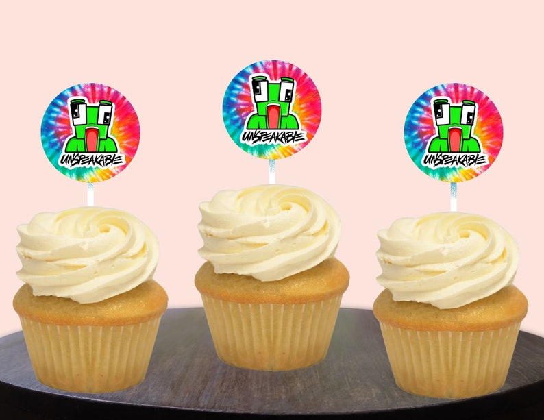 UNSPEAKABLE Cupcake Topper and Stickers *DIGITAL PRINTABLE* - Etsy