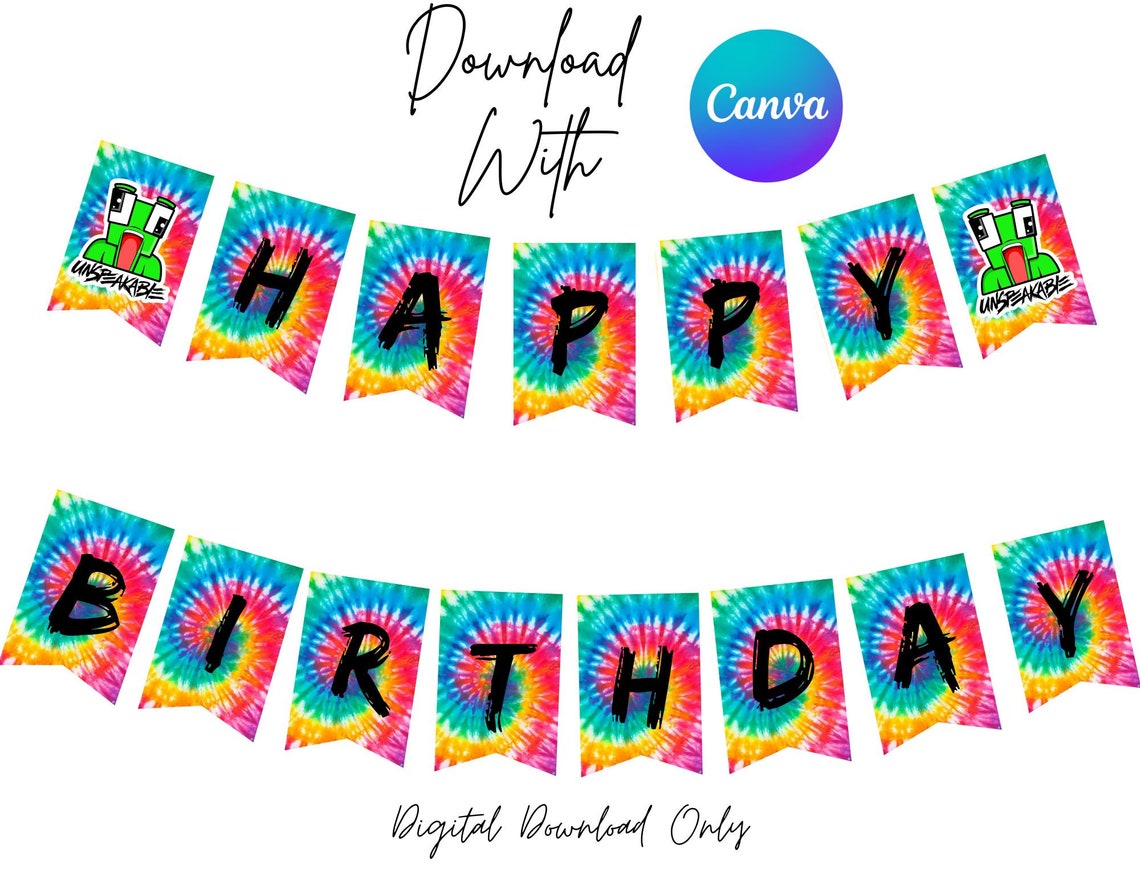 Unspeakable Birthday Party Banner - Etsy