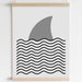Shark Fin Printable Wall Art Nautical Nursery Decor Shark - Etsy