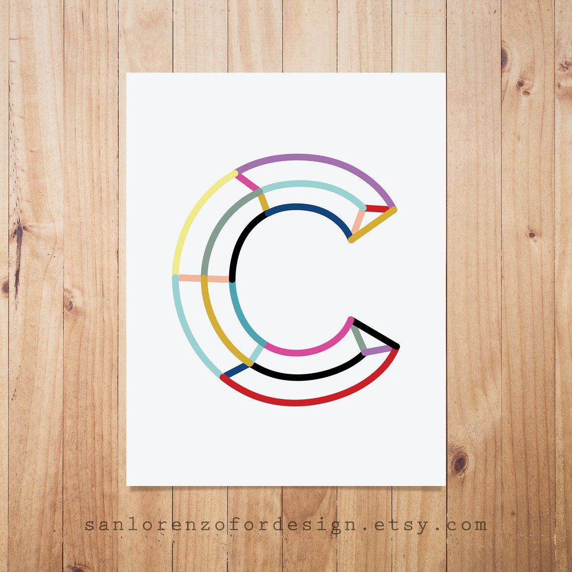 Initial Decor Nursery Initial Nursery Decor Letter C Wall - Etsy