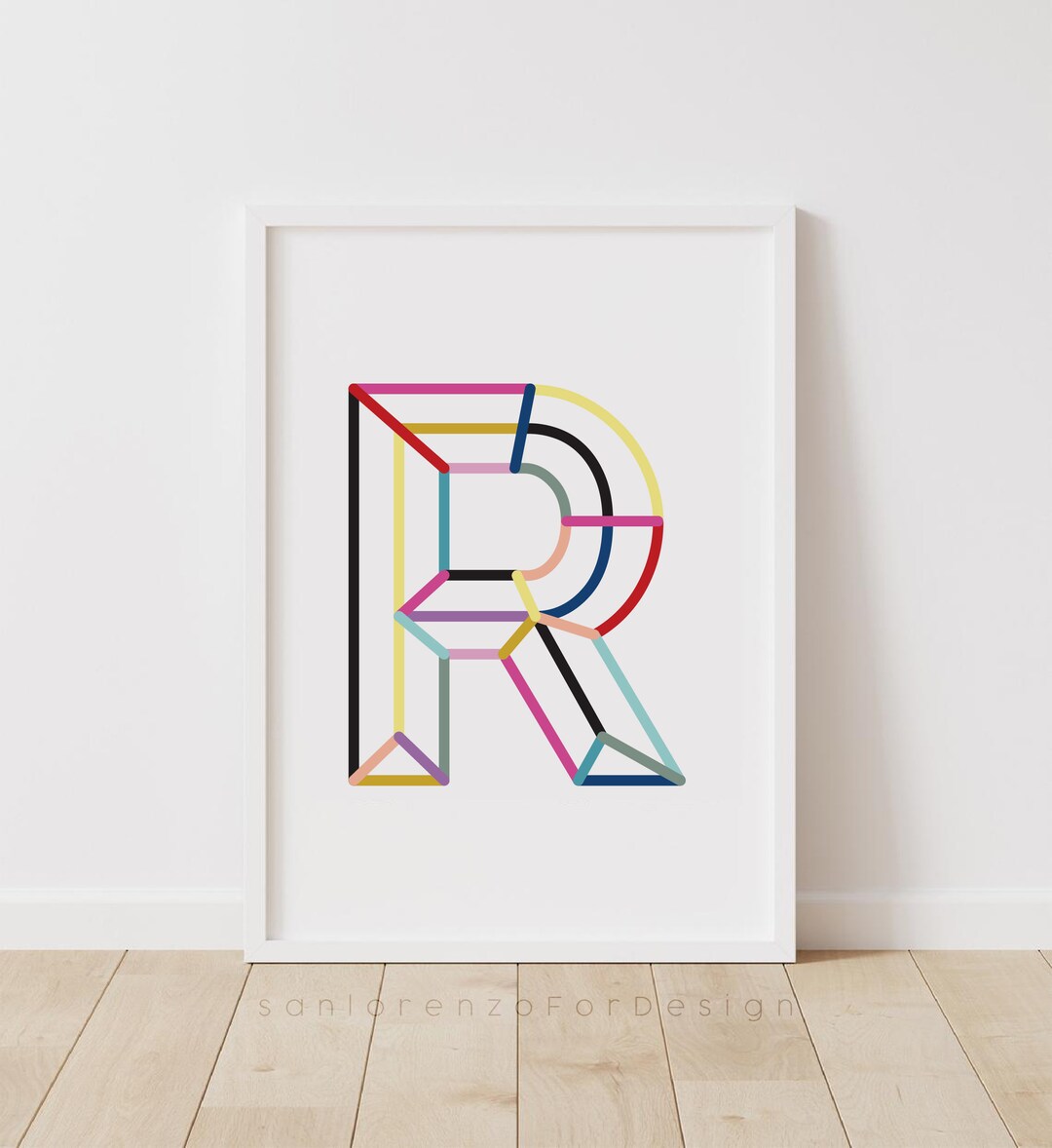 Initial Decor Nursery, Initial Nursery Decor, Letter R Wall Art ...