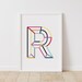 Initial Decor Nursery Initial Nursery Decor Letter R Wall - Etsy