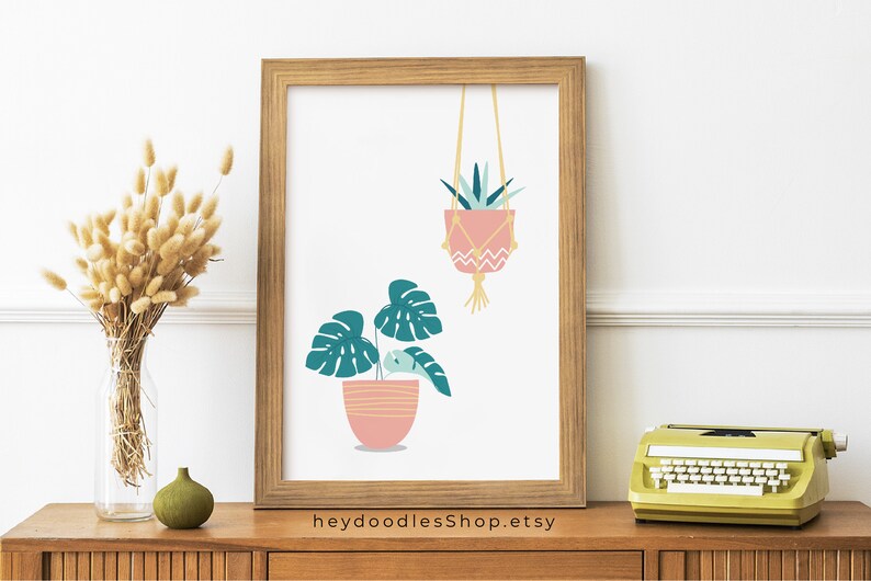 House Plants Printable Wall Art Botanical Printable Wall Art - Etsy