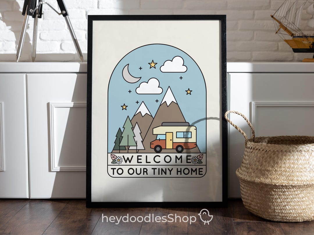 RV Camper Welcome Sign: Tiny Home Decor Printable (digital Download) - Etsy