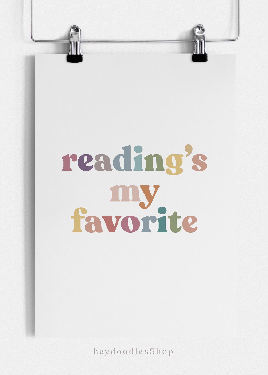 Reading Nook Printable Book Nook Wall Art Reading's My | Etsy