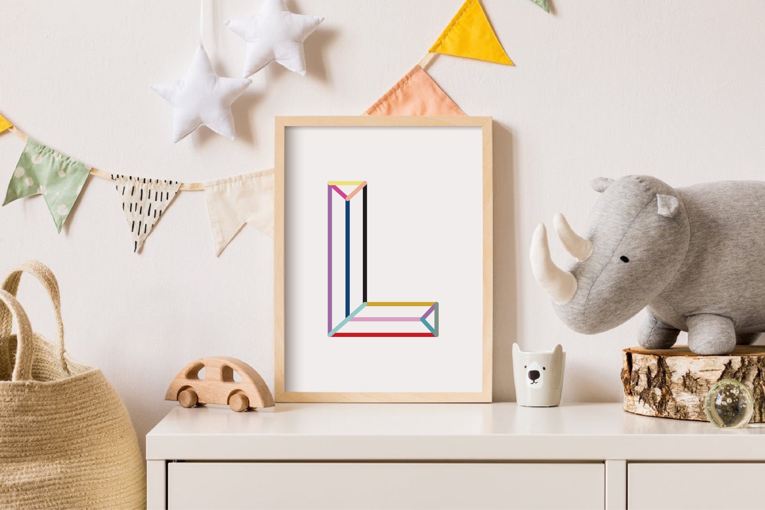Initial Decor Nursery Initial Nursery Decor Letter L Wall | Etsy