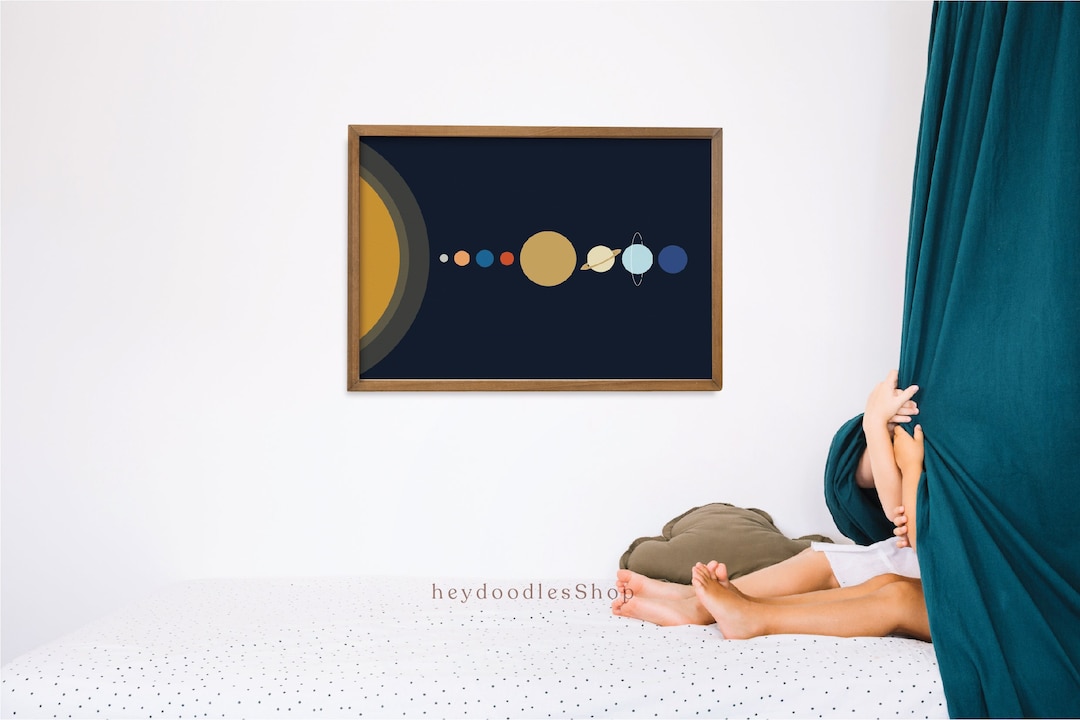 Solar System Printable Wall Art Digital Print Neutral Wall Art Outer ...