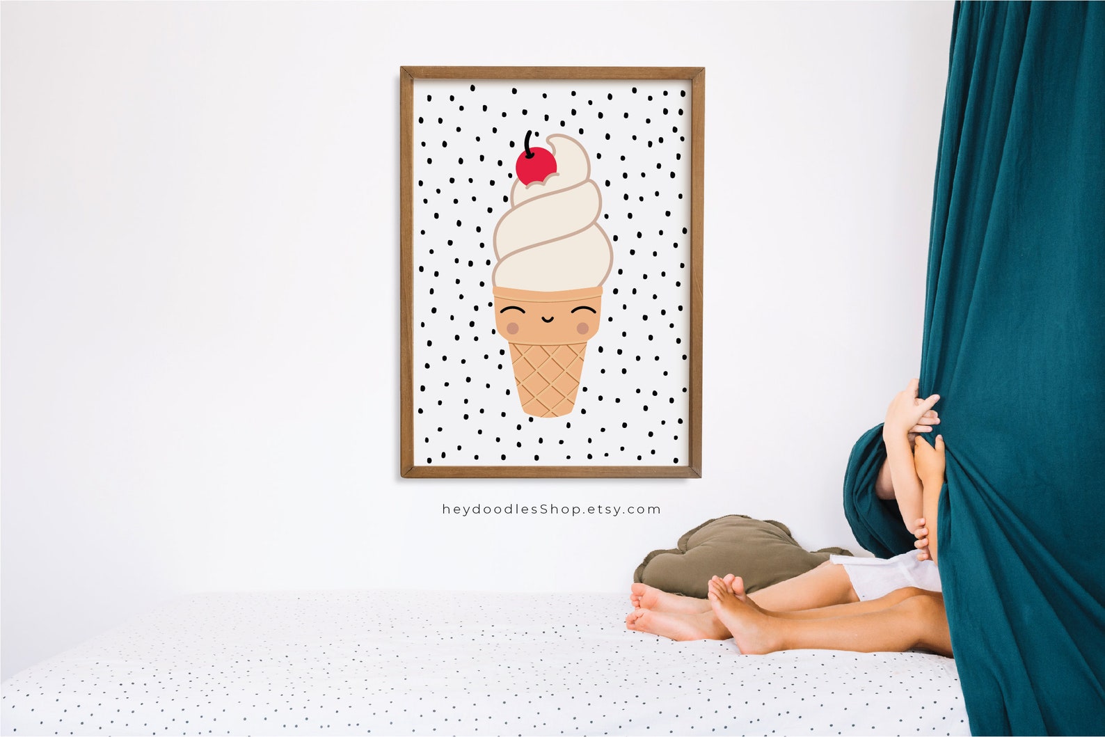 Ice Cream Printable Wall Art Kids Room Summer Printable - Etsy