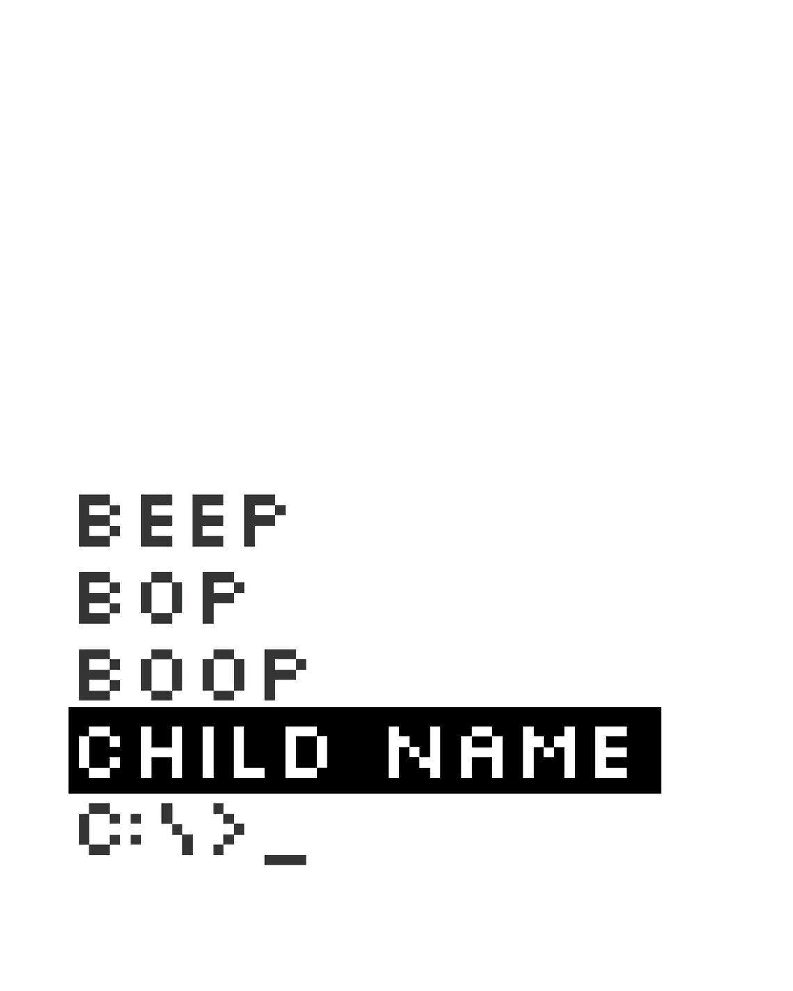 Beep Bop Boop Robot and Custom Child's Name Wall Art | Etsy