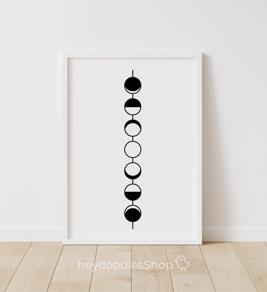 Moon Phase, Moon Phases, Printable Wall Art, Boho Style, Minimalist ...