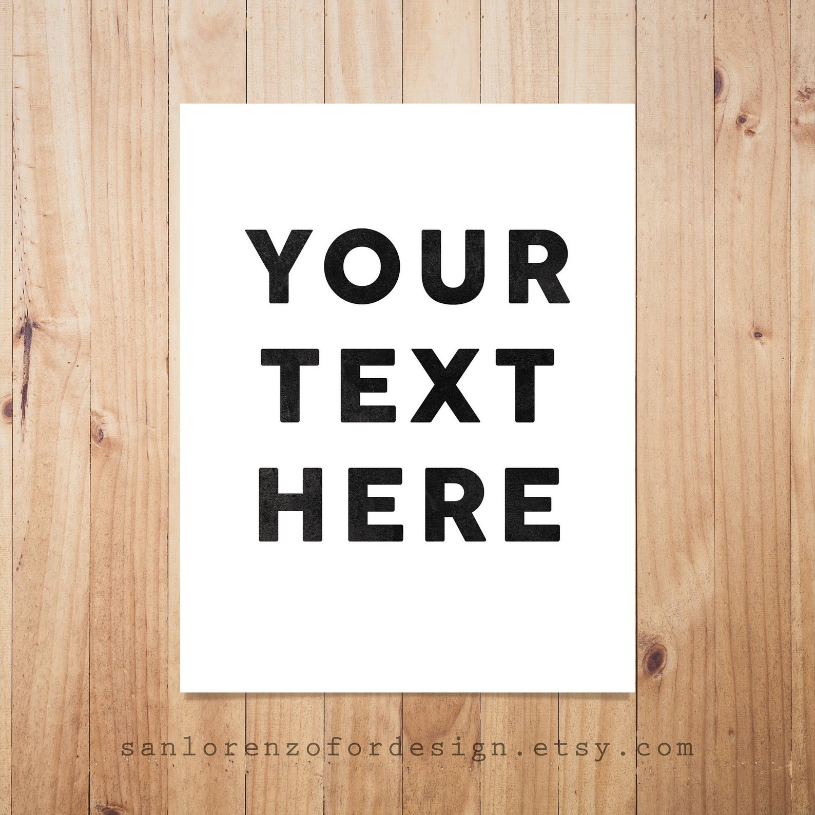 Your Text Here Custom Quote Print Custom Quote Printable Wall | Etsy