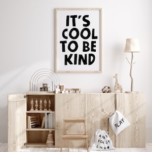 Cool to Be Kind Print Nursery Wall Art Digital Print Printable Wall Art ...