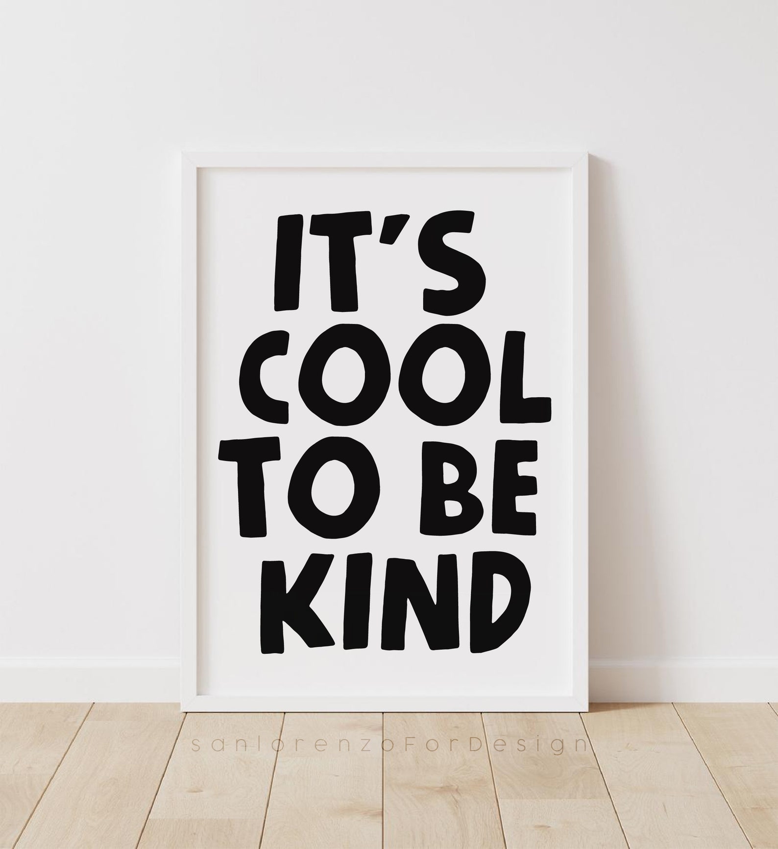 It's Cool to Be Kind Printable Wall Art Kids Room Decor - Etsy