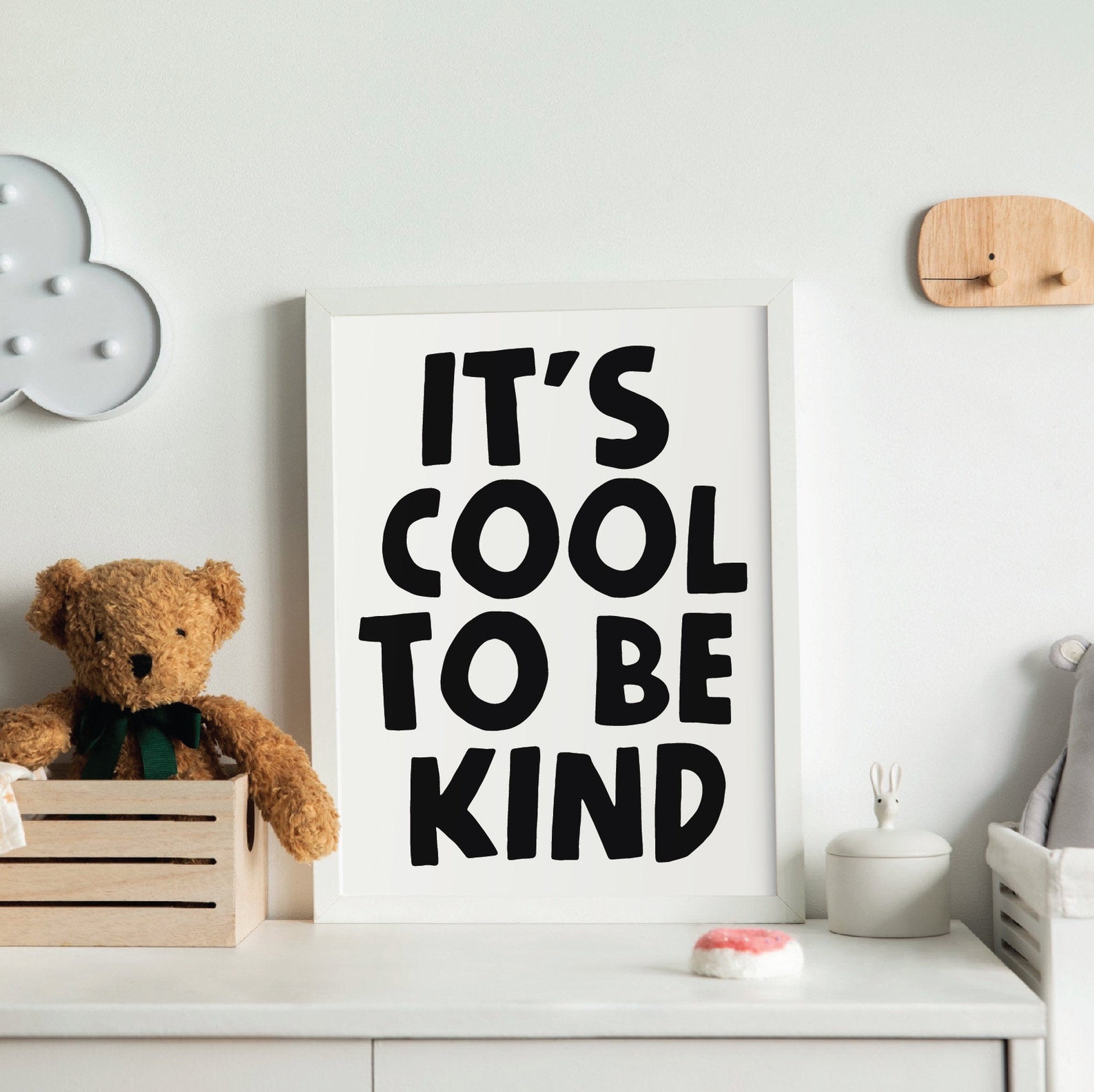 It's Cool to Be Kind Printable Wall Art Kids Room Decor - Etsy