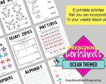 Ocean Activities for Kids - Etsy