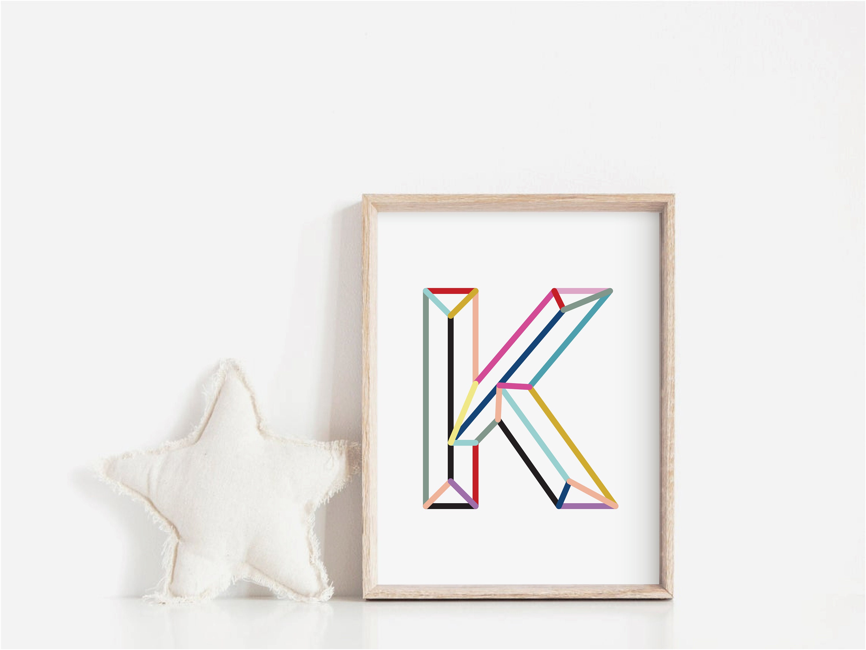 Initial Decor Nursery Initial Nursery Decor Letter K Wall | Etsy