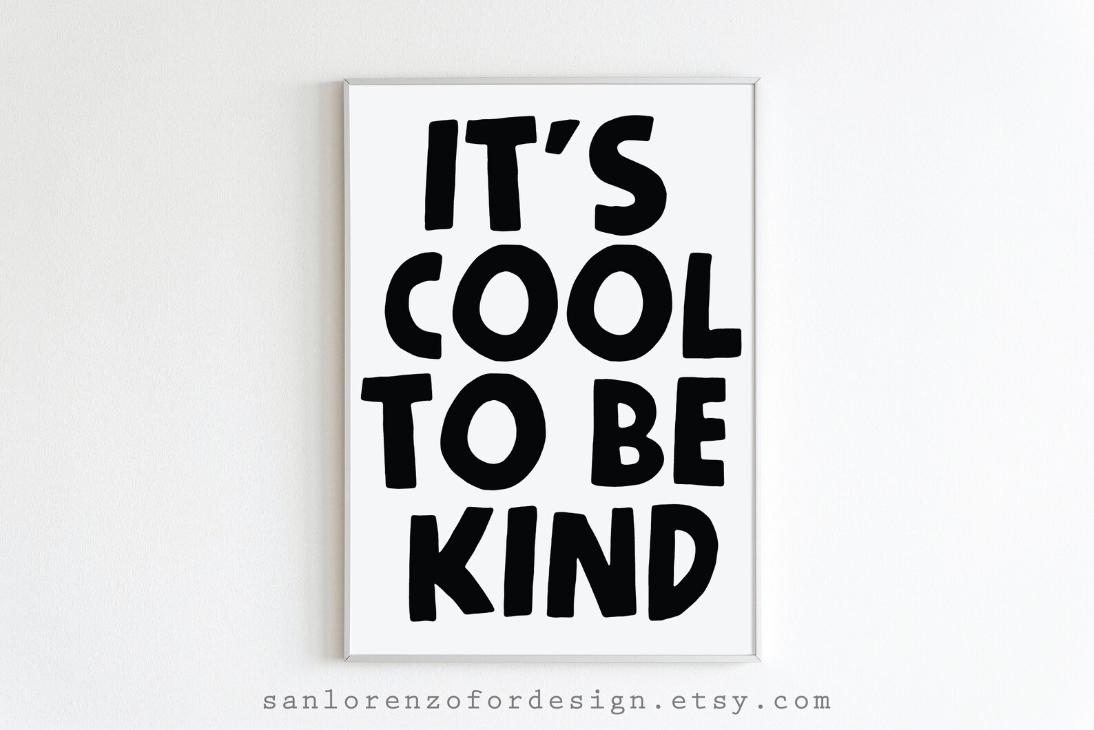 It's Cool to Be Kind Printable Wall Art Kids Room Decor - Etsy