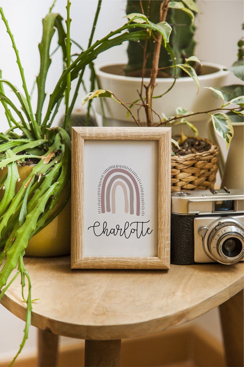 Rainbow Name Printable Custom Name Personalize Name Print | Etsy