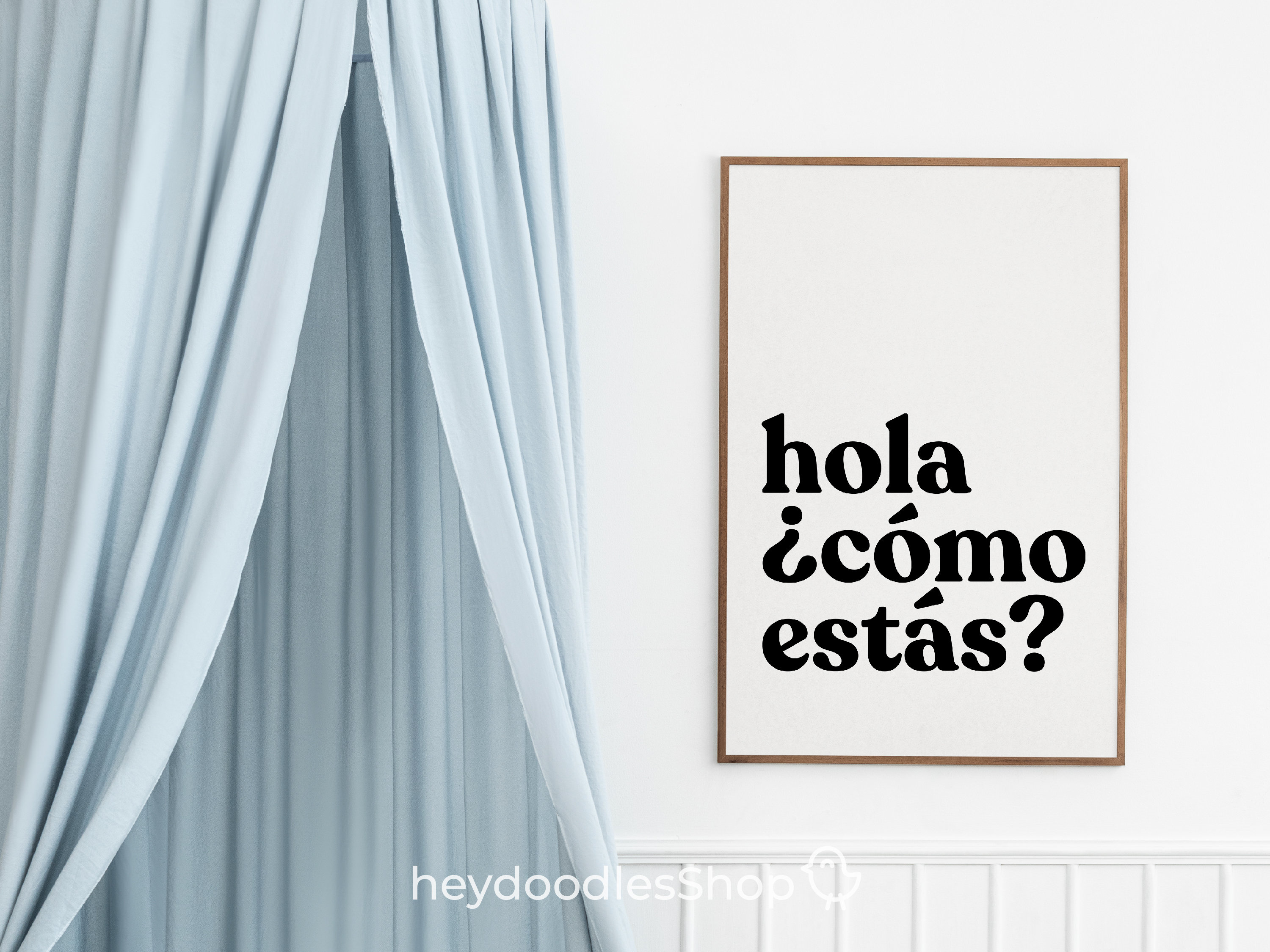 Hola Sign, Hola Printable Wall Art Hello Languages Entryway Decor ...
