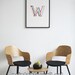 Poster Letter W for Nursery Initial Decor Modern Monogram Printable ...