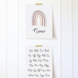 Rainbow Name Printable, Custom Name, Personalize, Name Print, Nursery ...