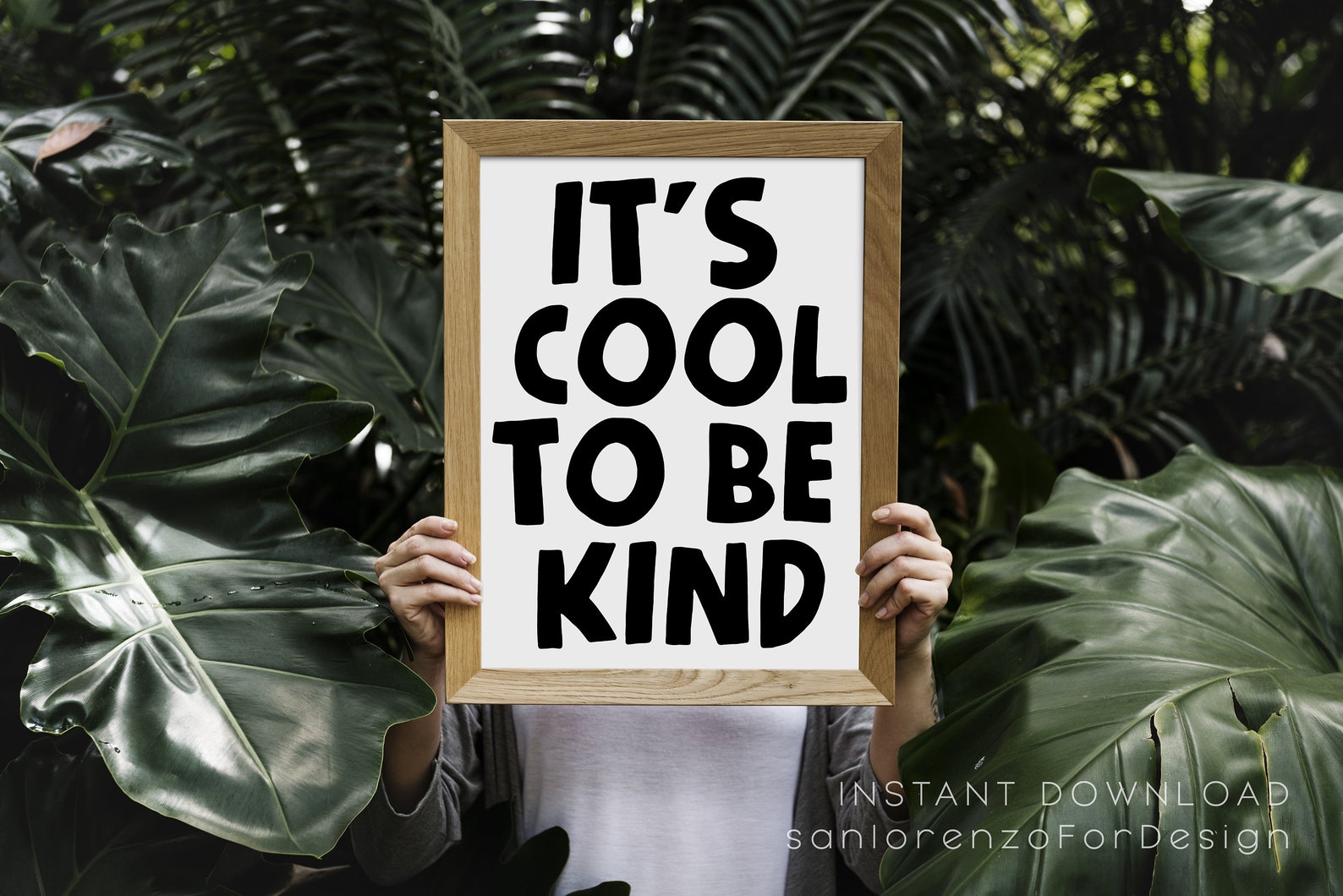 It's Cool to Be Kind Printable Wall Art Kids Room Decor - Etsy