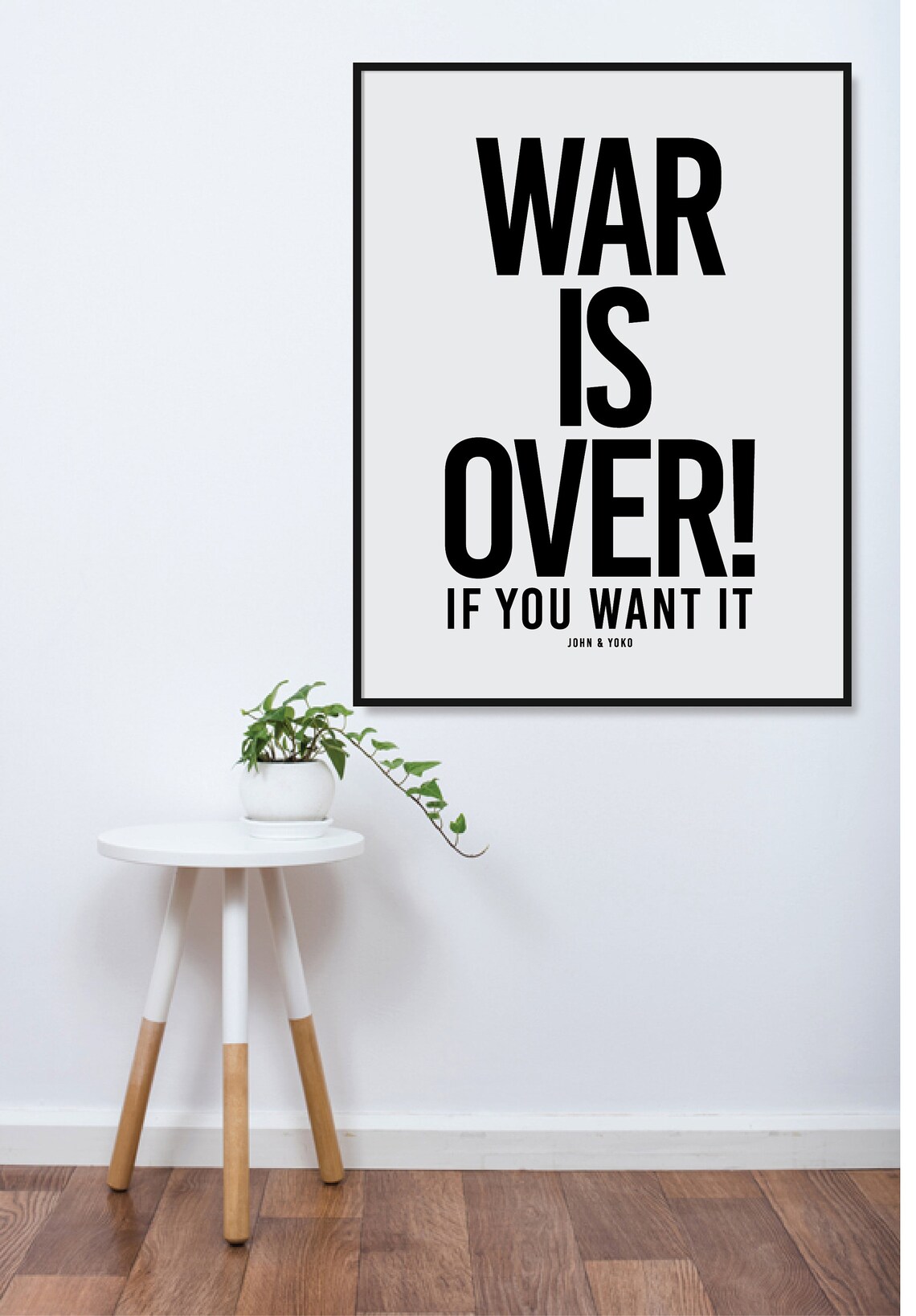 War is Over Printable Wall Art John Lennon Yoko Ono Happy | Etsy