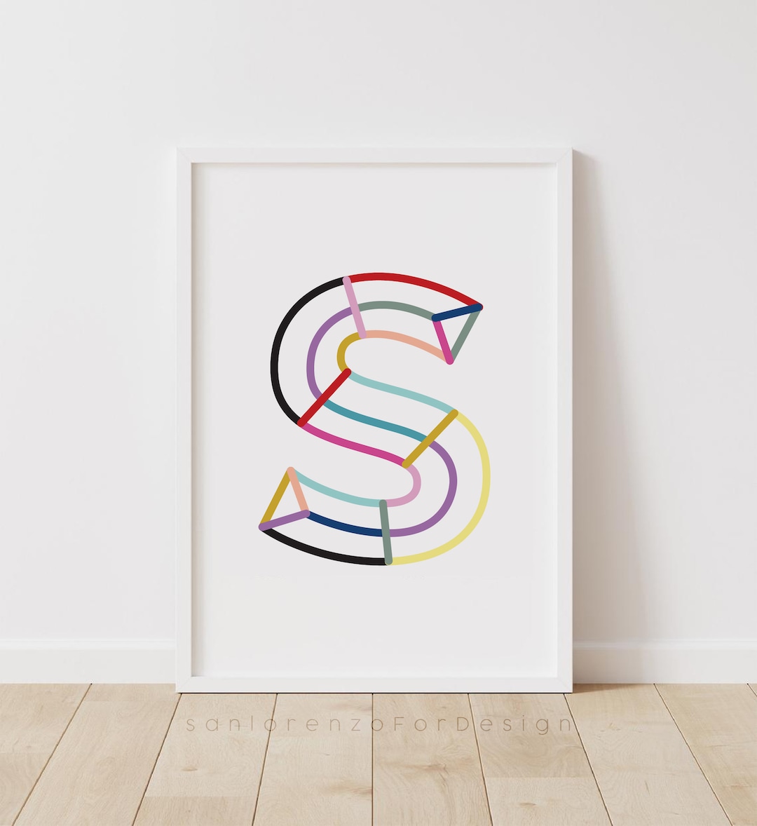 Initial Decor Nursery, Initial Nursery Decor, Letter S Wall Art ...