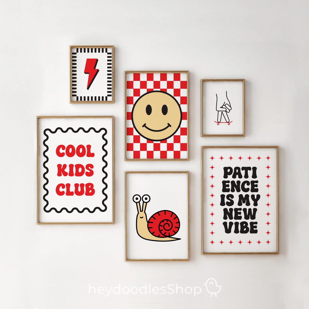 Boy Room Printable Wall Art Set Nursery Wall Art Big Boy Room Decor ...