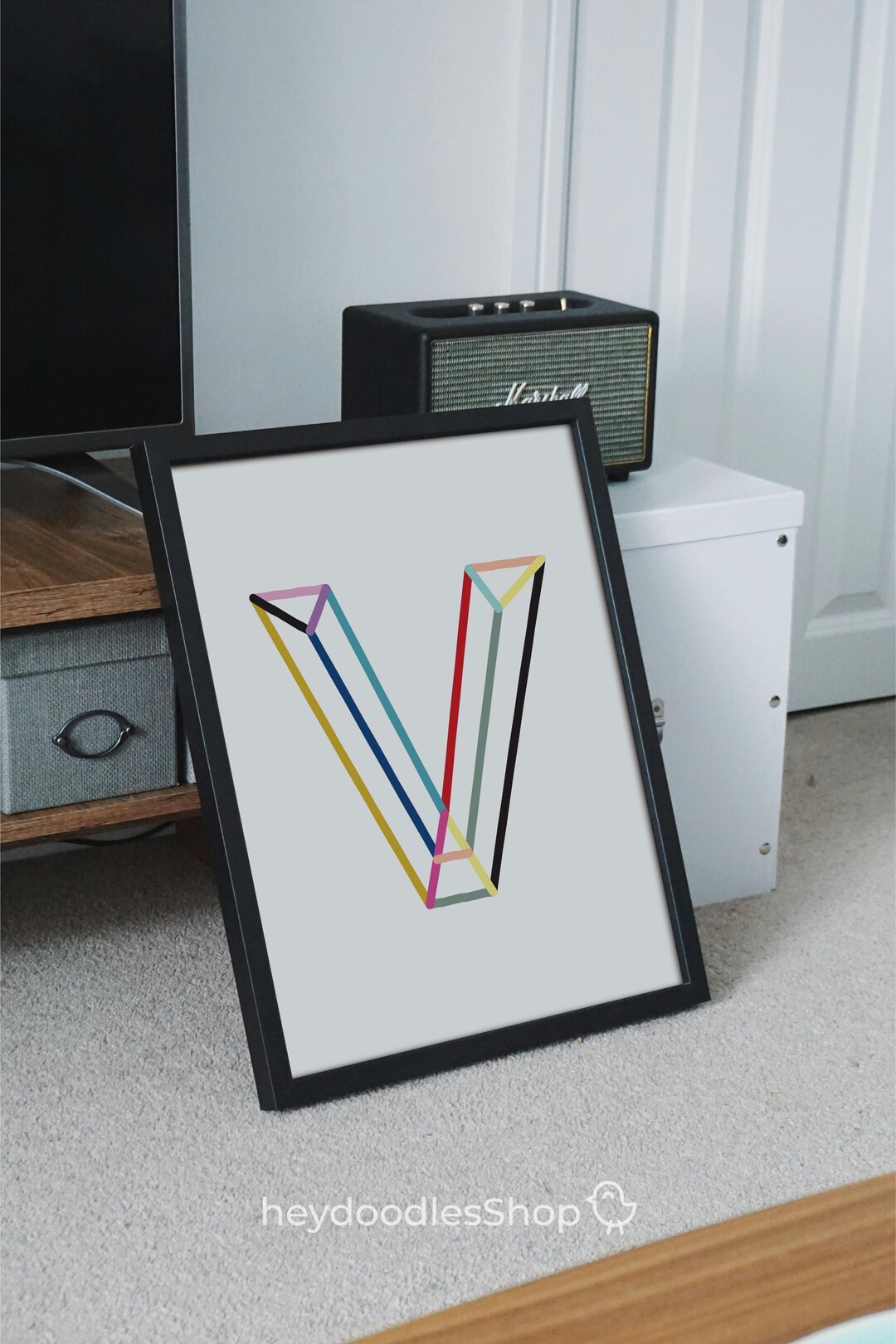 Initial Decor Nursery Initial Nursery Decor Letter V Wall Art Nursery ...
