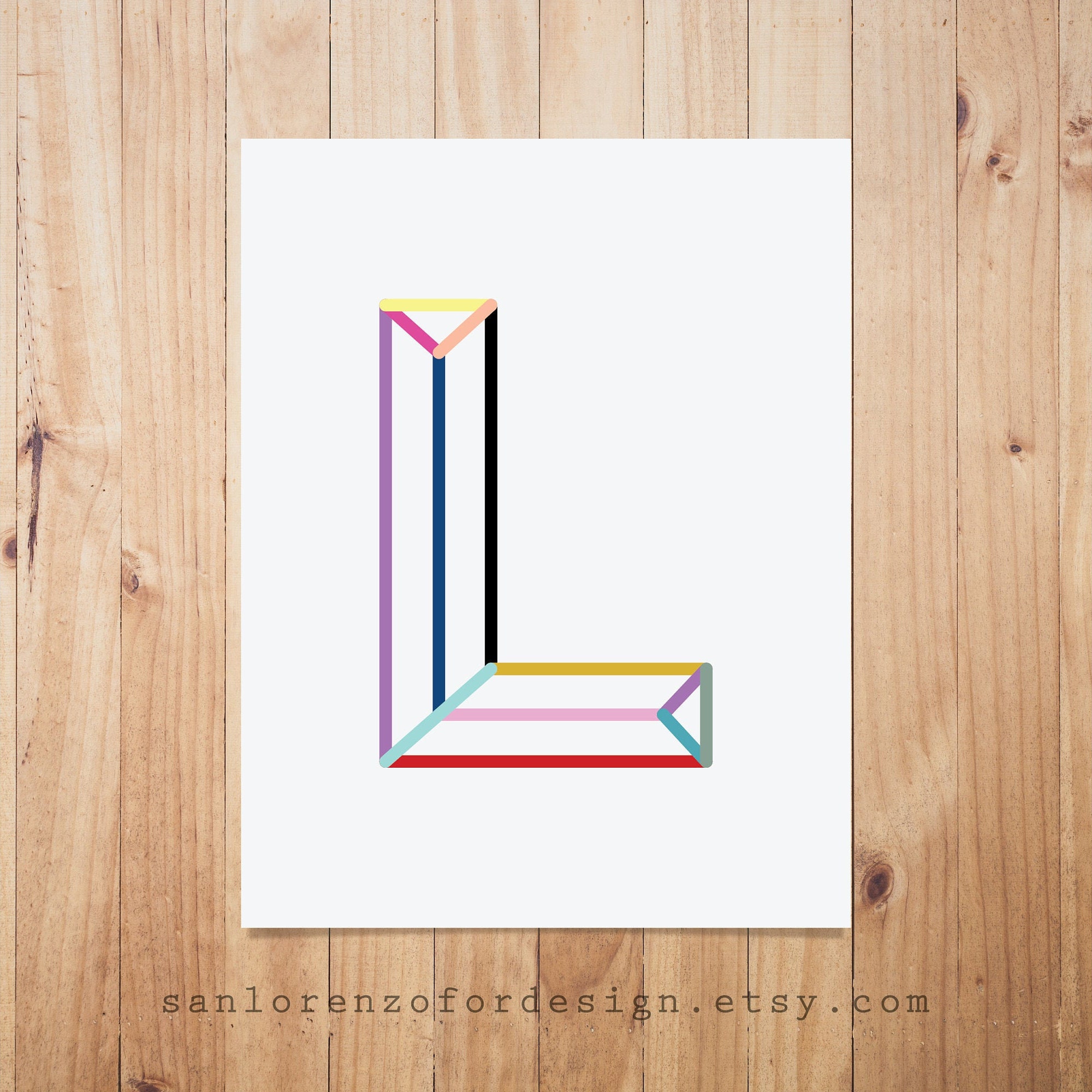 Initial Decor Nursery Initial Nursery Decor Letter L Wall - Etsy