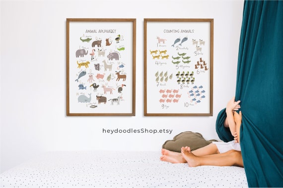 Educational Printable for Kids Educational Posters Animal | Etsy