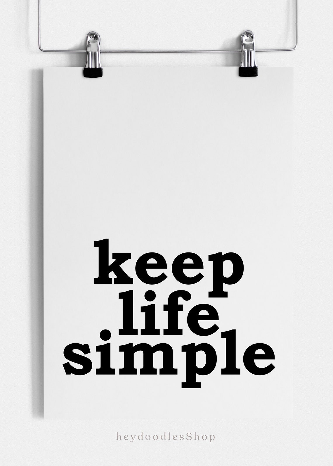 Keep Life Simple Printable Wall Art Room Art Print Home Decor - Etsy