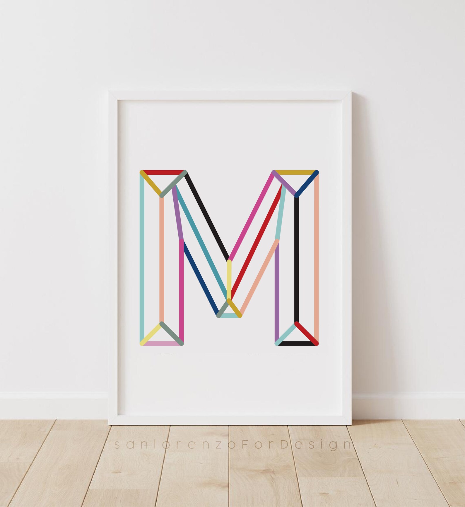 Initial Decor Nursery Initial Nursery Decor Letter M Wall | Etsy